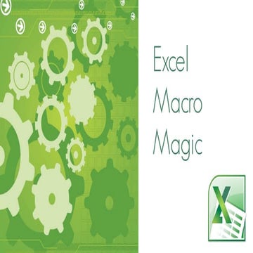 Excel Macro Magic Pdf Computer Software And Applications Computing