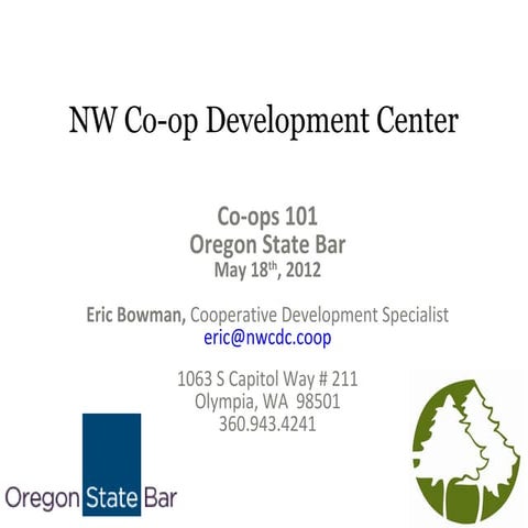 2012 05 18 osb - co-ops 101 | PPT