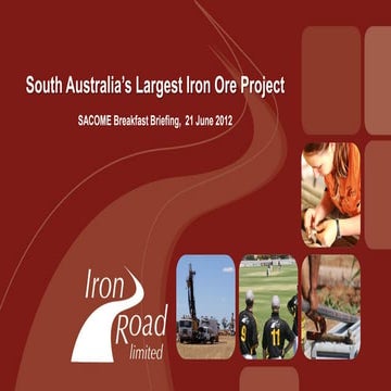 Iron Road - Definitive Feasibility Study Presentation | PDF