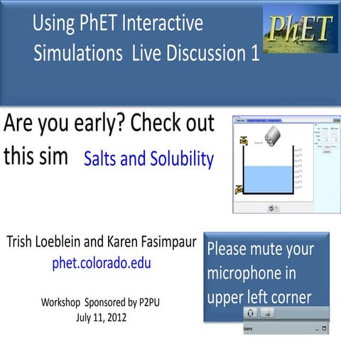 PhET Webinar - July 11, 2012 | PPT
