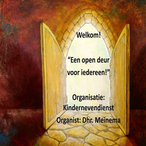 Een open deur voor iedereen | PPTX | Religious (Music and Audio) | Music