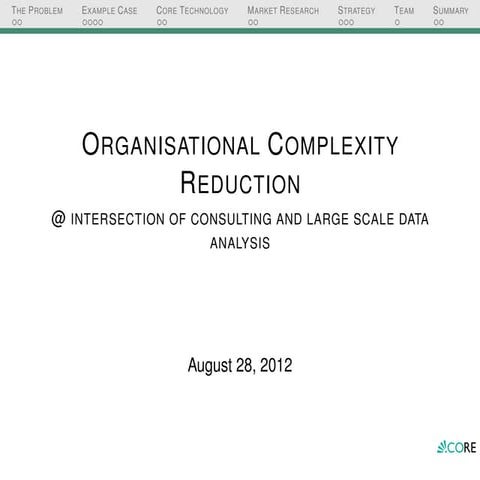 CORE slides for Venture Lab 2012 organized by Chuck Eesley | PDF