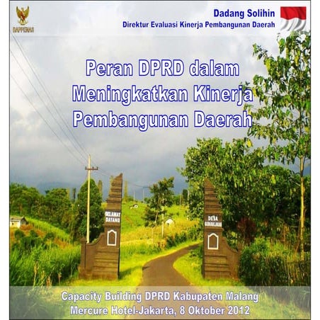 Peran DPRD dalam Meningkatkan Kinerja Pembangunan Daerah | PDF