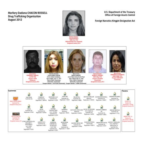 US Treasury chart of the Chacon Rossell affiliates | PDF
