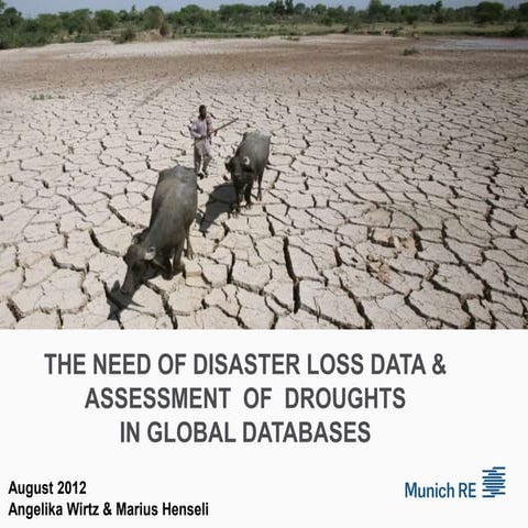 The need of disaster loss data - assessment of droughts in global ...