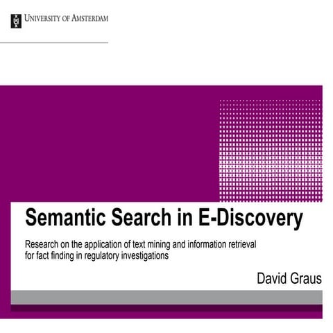 Semantic Search in E-Discovery | PDF