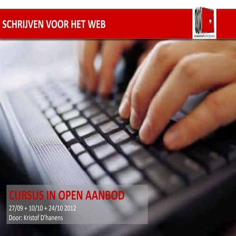20120927 schrijven voor het web open cursus | PPSX