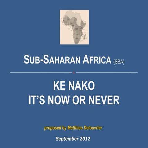 2012 09 sub saharan africa economy | PPTX