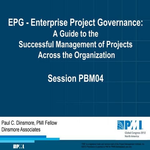 PMI Global Congress 2012 | PPTX