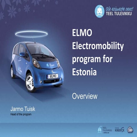 Estonian Electromobility Program overview October 2012 | PPTX
