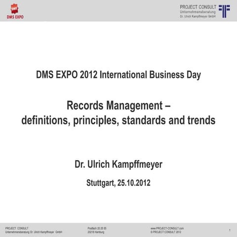 [EN] Records Management: Definitions, Principles, Standards and Trends ...