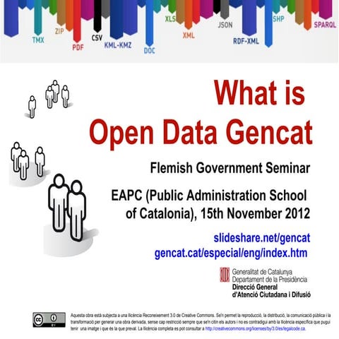What is open data gencat | PPT | Internet | Computing