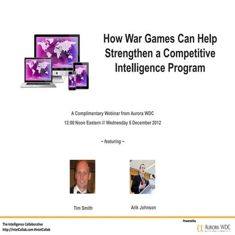 How War Games Can Help Strengthen a Competitive Intelligence Program | PPTX