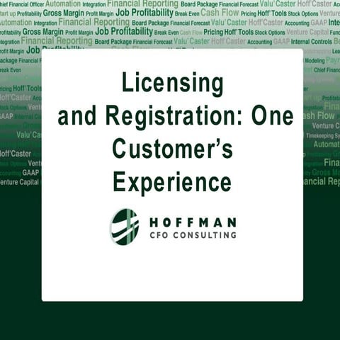 HCFO | Registration & Licensing | PPT