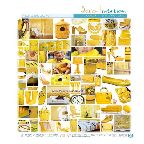 "Yellow" 12th of 12 Color Trends for 2012 | PDF