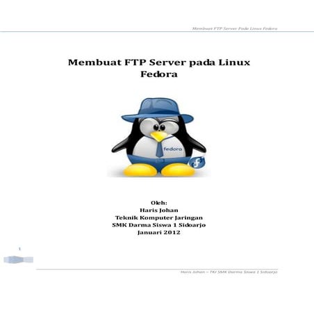 (2012)-14. membuat ftp server pada linux fedora | PDF