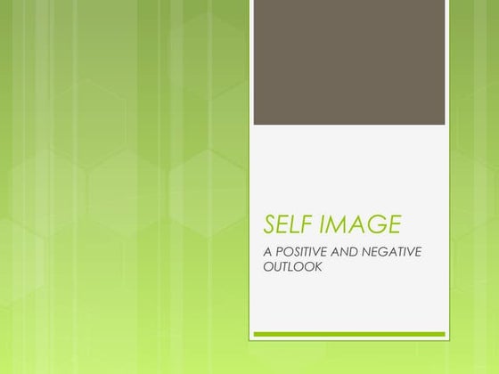 Self Esteem and Self Confidence | PPTX | Mental Health | Diseases and ...