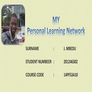 MY PLN (PERSONAL LEARNING NETWORK) | PPTX