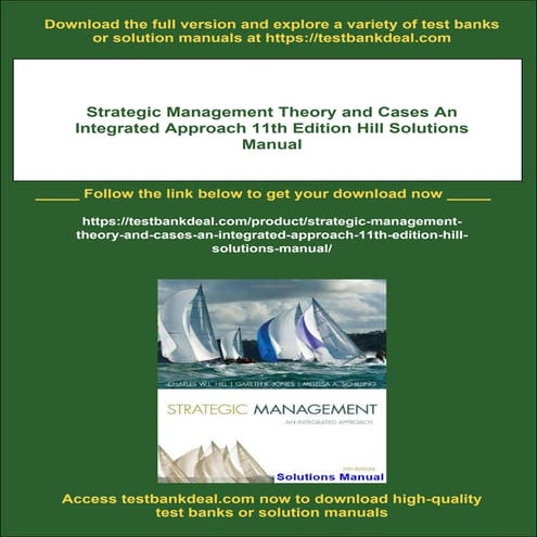 Strategic Management Theory and Cases An Integrated Approach 11th ...