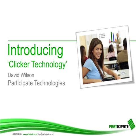 Introducing 'Clicker Technology' | PPT