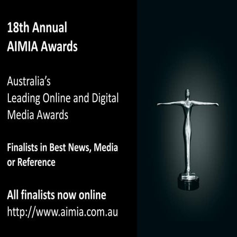 2012 Aimia Awards Finalists Best News, Media Or Reference | PDF