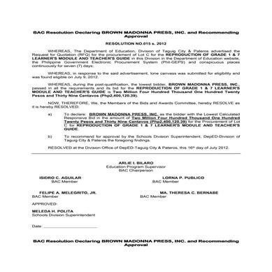 2012 bac resolution | DOCX