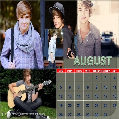 ONE DIRECTION 2012 CALENDAR with nice quality 3 | PPTX