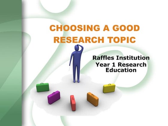 Choosing a Research Topic | PPT