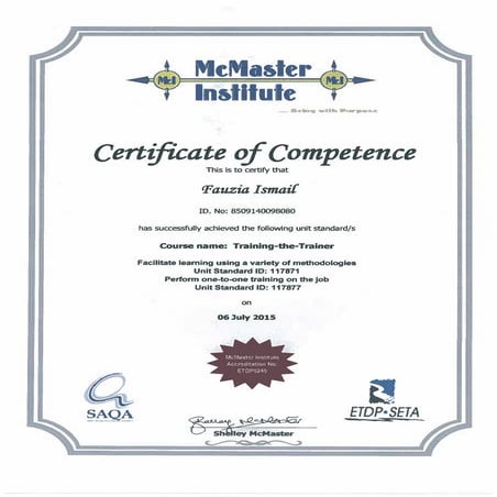 MODERATOR CERTIFICATE | PDF