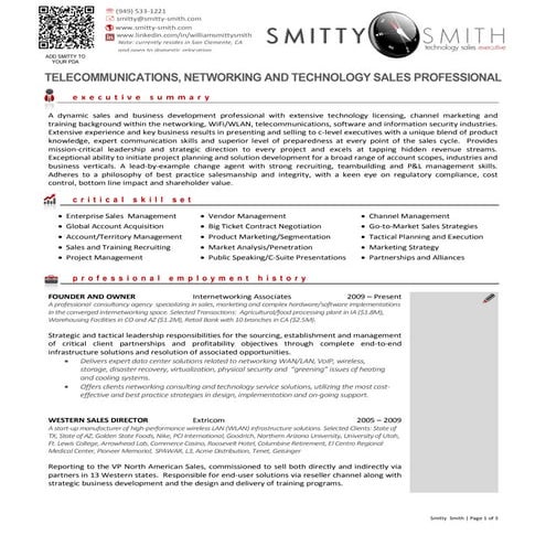 Smitty Smith Resume | PDF