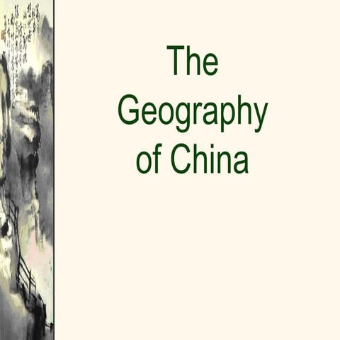 2012 China Geography | PPT