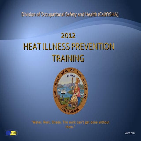 2012 Heat Illness Prevention Training | PPT