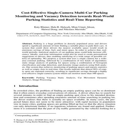 Cost-Effective Single-Camera Multi-Car Parking Monitoring and Vacancy ...