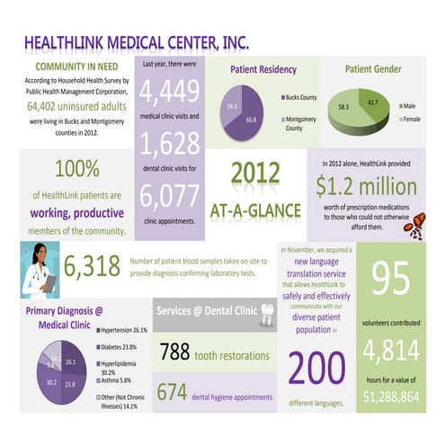 HealthLink - 2012 At-A-Glance (Inforgraphic) | PPT