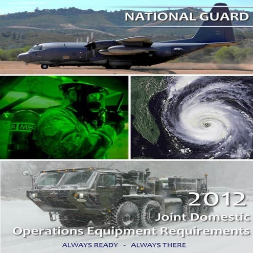 2012 Joint Domestic Requirements Document (National Guard) | PDF