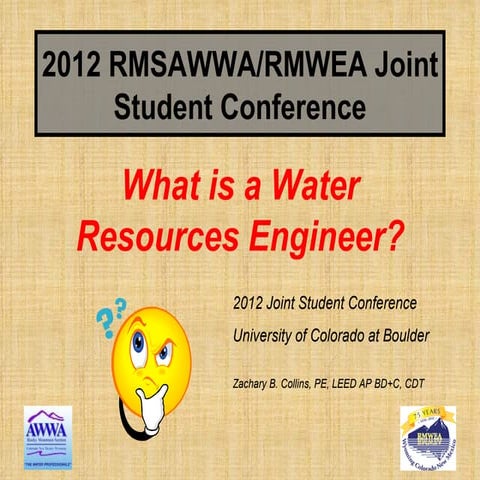 What is a Water Resources Engineer? | PPT
