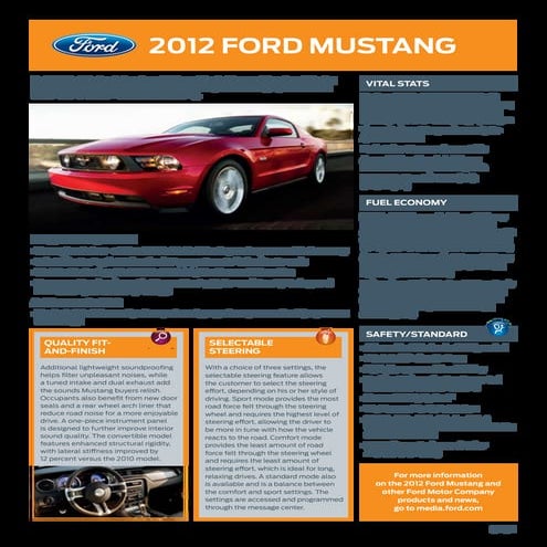 2012 Mustang | PDF
