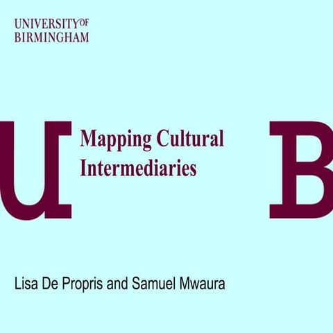 2012 october ldp mapping cultural intermediaries | PPTX | Hobbies ...