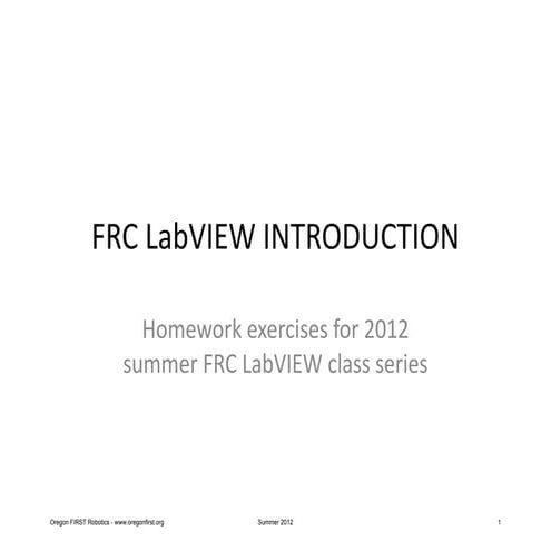 7 Steps to Autonomous for FRC LabVIEW Programmers | PPTX