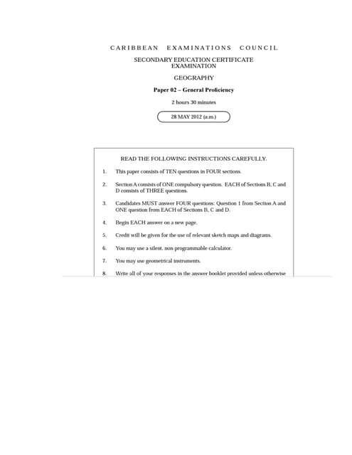 Information Technology CSEC~January 2019 P1 (1). Past Paper | PDF