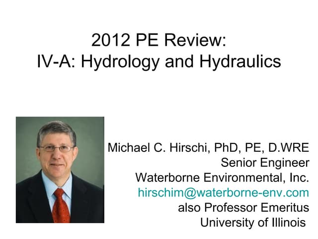 Hydrology (Estimation of peak flood discharge) | PPT | Geography | Science