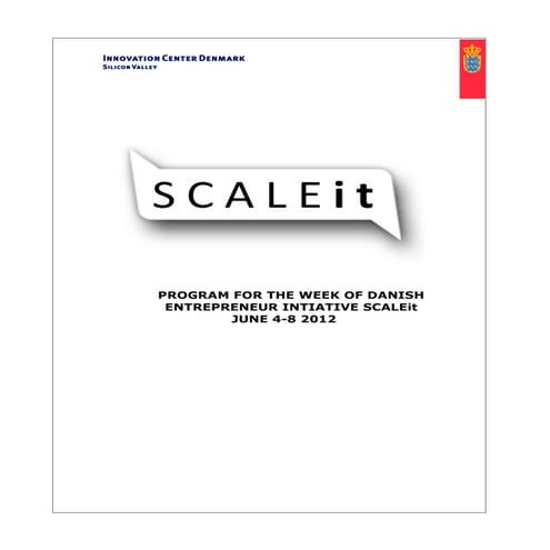 SCALEit IGNITE 2012 spring program | PDF