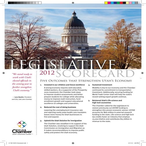 2012 Legislative Scorecard | PDF | Health Insurance | Insurance