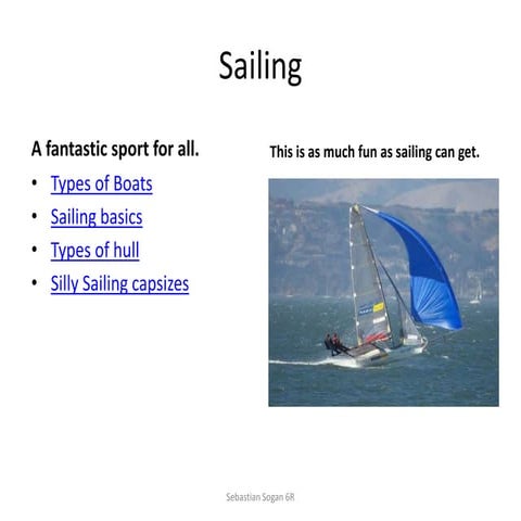 sail a boat | PPT
