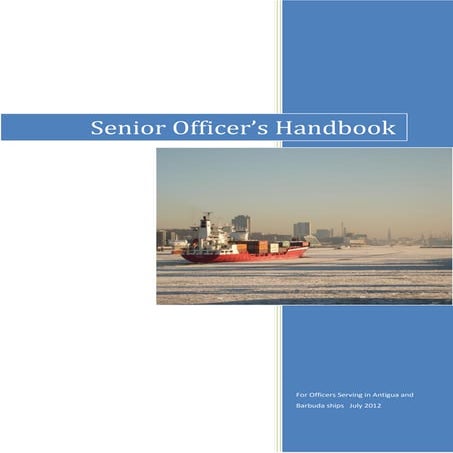 2012 senior officer's handbook | PDF | Cruises | Travel Type