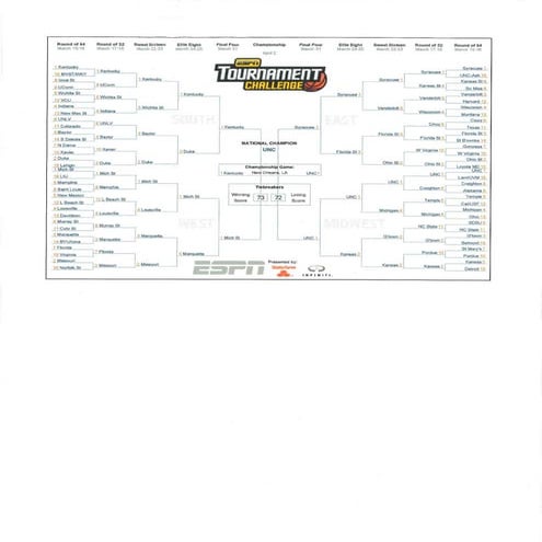 2012 NCAA Tournament Bracket | PDF