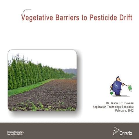 Vegetative Barriers to Spray Drift | PPT