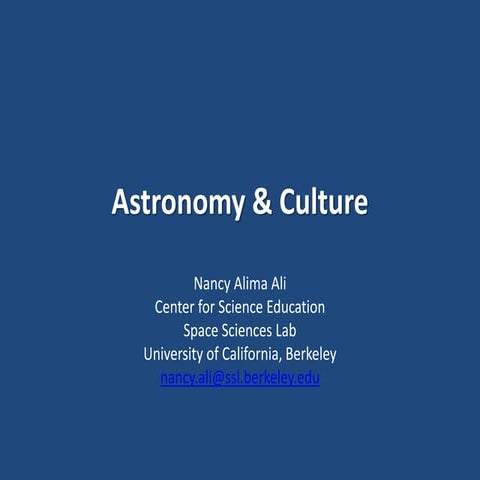 Astronomy and Culture | PDF