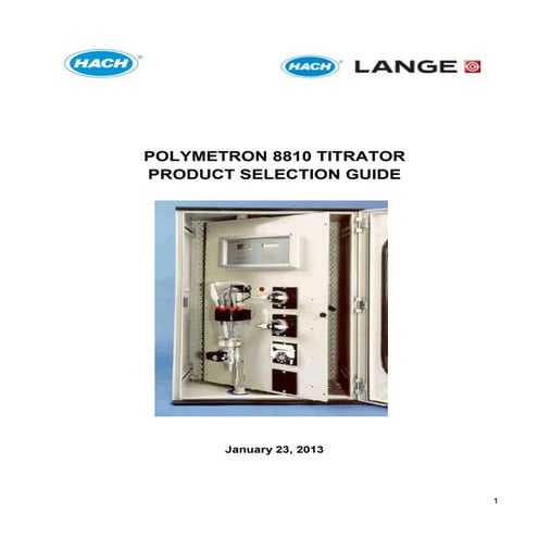 2013 01 product selection guide polymetron 8810 33-06 (eu, row) | PDF