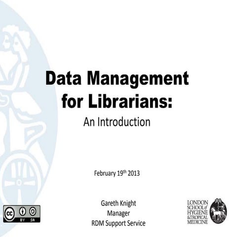 Data Management for Librarians: An Introduction | PDF | Data Storage ...